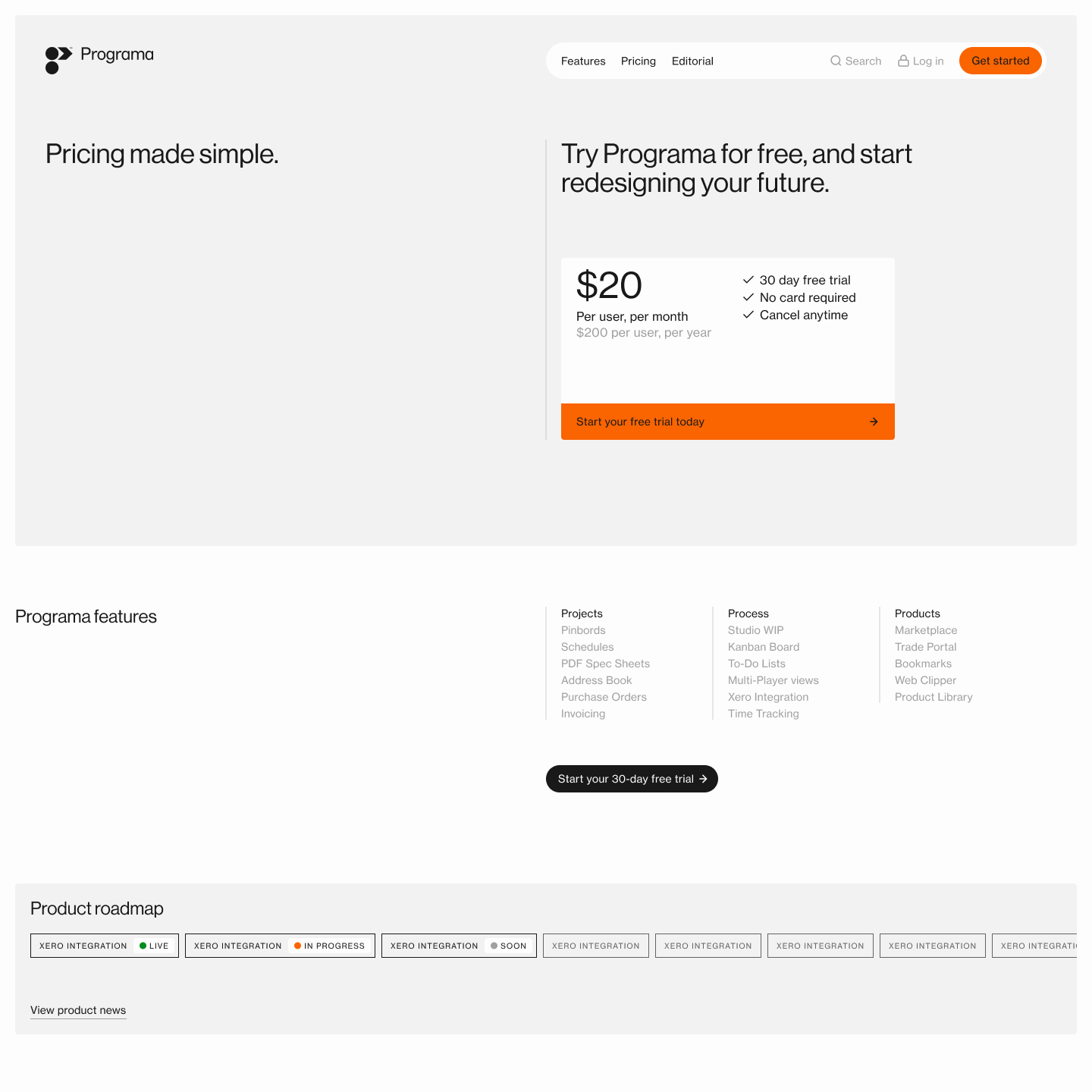 Programa — Digital - Standard Projects