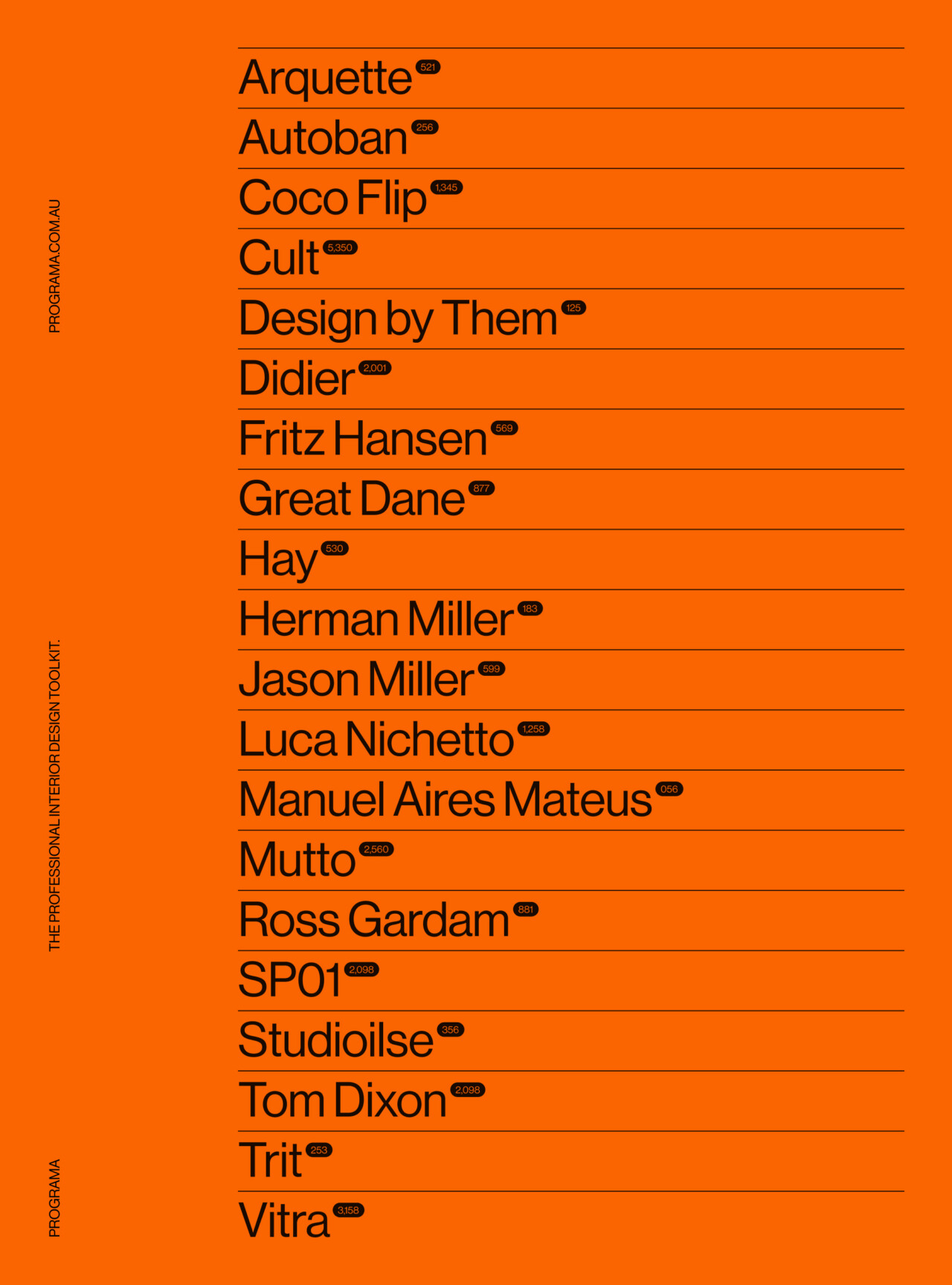 Programa — Brand - Standard Projects