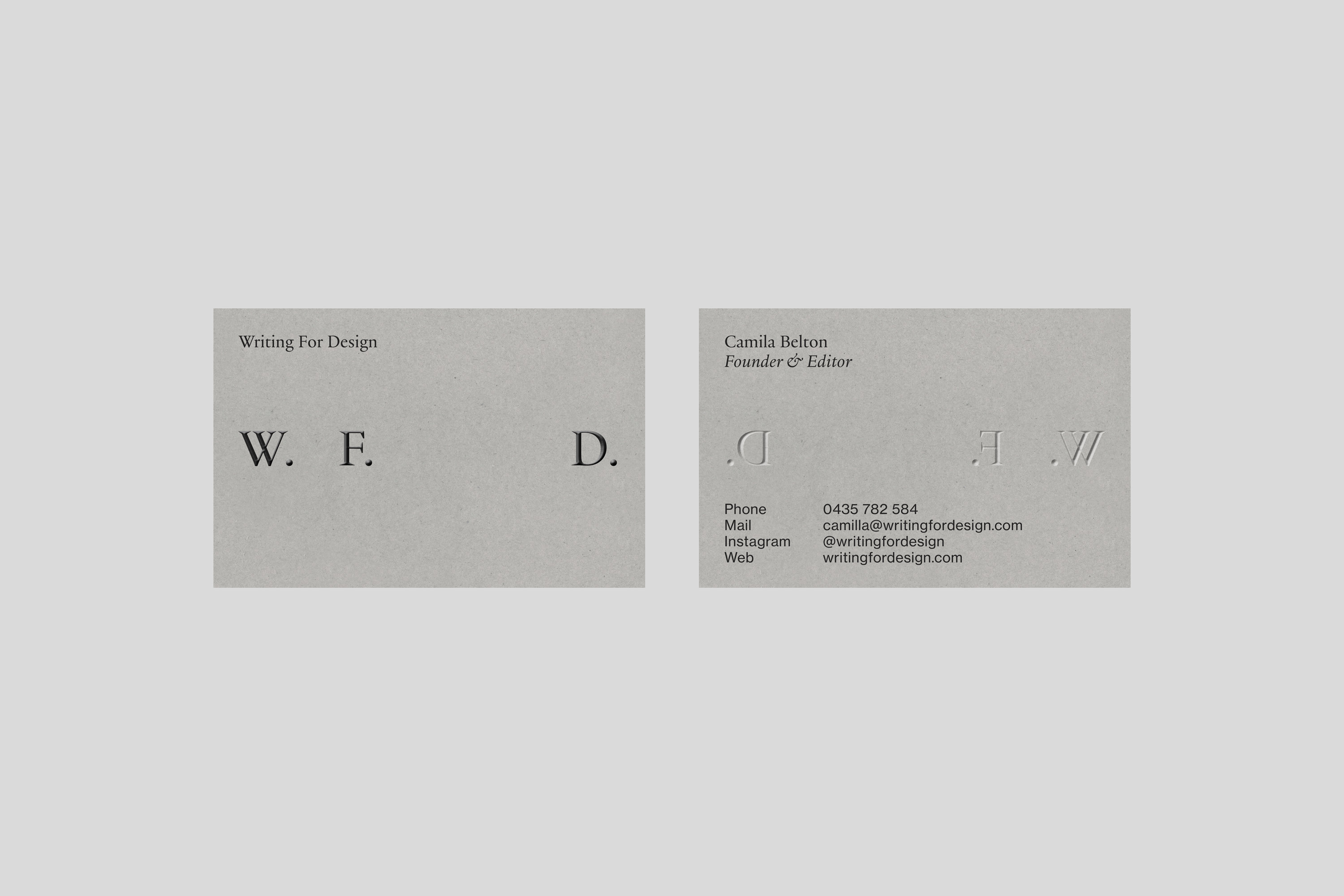 Writing for Design - Standard Projects