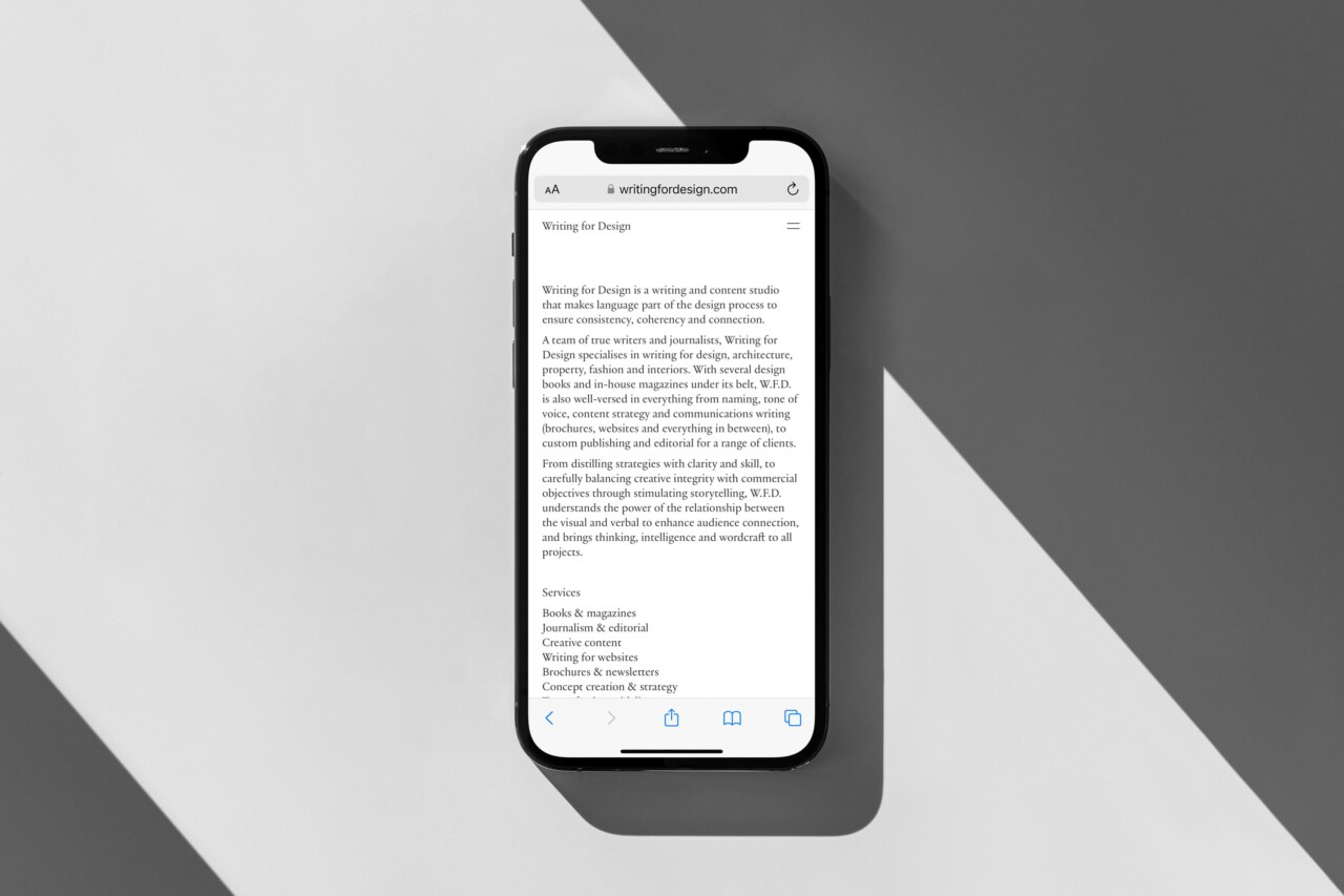 Writing for Design - Standard Projects